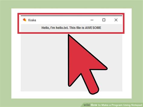 how to make a program using notepad 3 steps with pictures