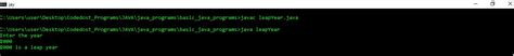 java program to check if the given year is a leap year or