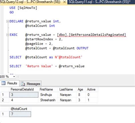 pagination stored procedure in sql server tech funda