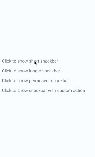 snackbar for react native in android reactscript