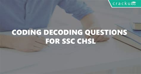 coding decoding questions for ssc chsl cracku