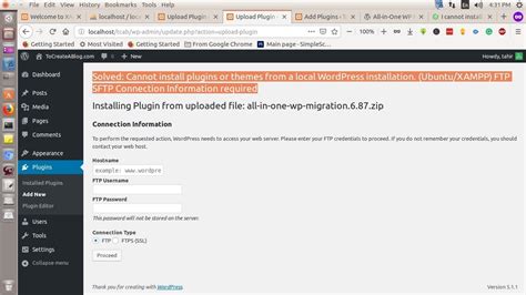 solved to perform the requested action wordpress needs to access your
