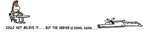 how timely to find out that your server is not workingesds official