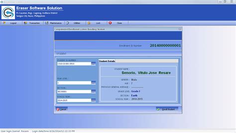 entrance exam system vb net final year project with ms access database