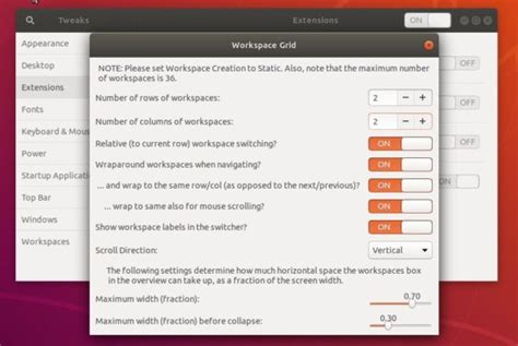 how to get ‘2×2 grid workspaces in ubuntu 18 04 ubuntuhandbook