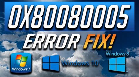 Fix Windows Update Error 0x80080005 In Windows 10 8 7 [2021 Tutorial]