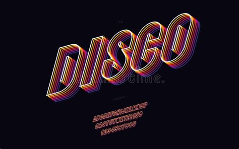 Disco Font Style Stock Illustrations 4 656 Disco Font Style Stock