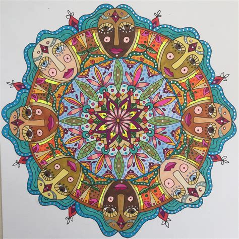 My We Are One Goddess Mandala Divine Feminine Peace Symbol Ooak