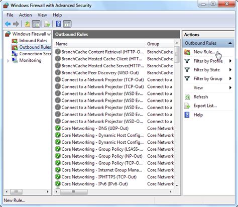 how to create advanced firewall rules in the windows firewall