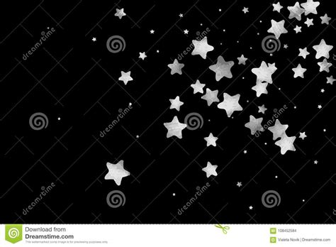 Silver Star Confetti Stock Vector Illustration Of Banner 108452584