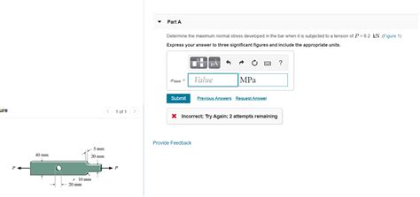 Solved Part A Determine The Maximum Normal Stress Developed
