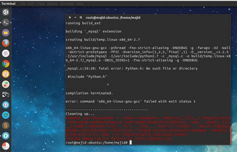 in the linux server for production i got error when i try to install