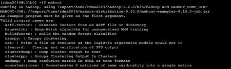 集群mahout启动测试错误input path does not exist hdfs 192 168 0 1 csdn社区