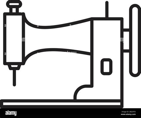 Sewing Machine Icon Template Black Color Editable Sewing Machine Icon