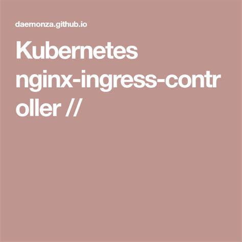 kubernetes nginx ingress controller ingress full