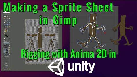 unity game engine and gimp sprite sheet bone and ik rigging
