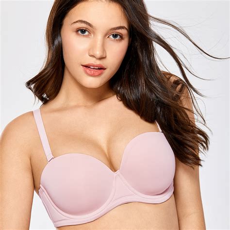 Womens Underwire Contour Multiway Strapless Push Up Bra Plus Size Ebay