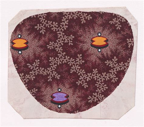 anonymous alsatian 19th century textile design with alternating