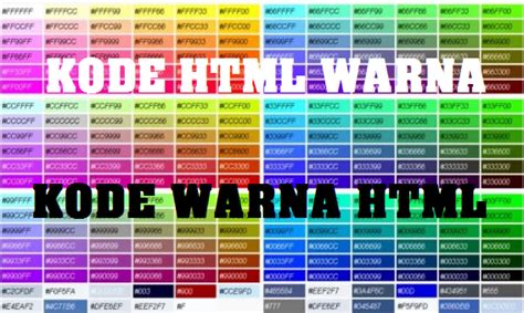 Kode Html Warna Kode Warna Html Maju Bersama Maju Bersama