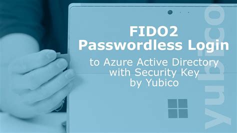 fido2 passwordless login to azure active directory with security key by