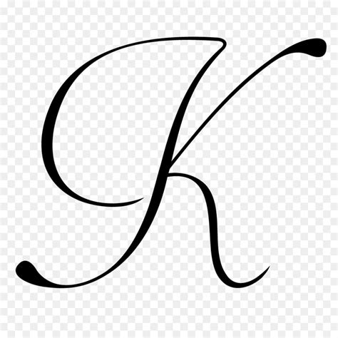 K Minúsculo Letra Cursiva