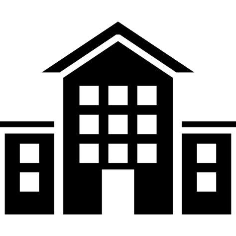 Edificio De La Escuela Icono Escuela Silueta Ciudad Vector Png Porn