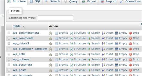 emptying a database table forums