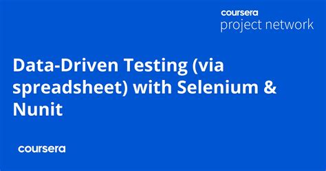 project data driven testing via spreadsheet with selenium and nunit [2