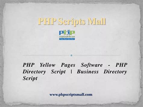 ppt php yellow pages software php directory script powerpoint