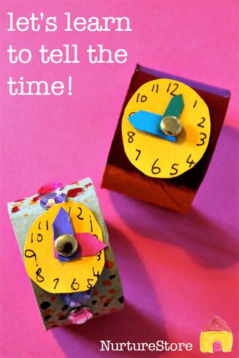learn to tell the time clock craft nurturestore