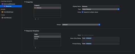 ios on xcode 11 how can i configure an intent to run in the