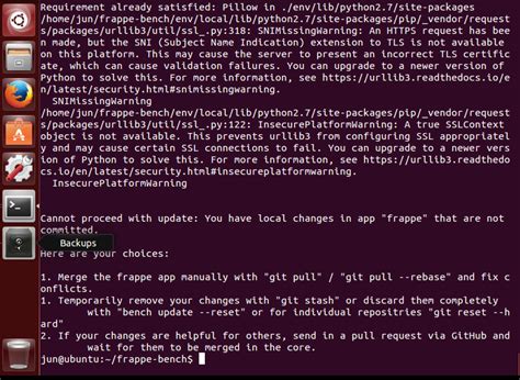 how to resolve this error while updating latest version using vmware