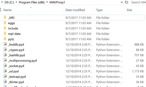 mavproxy wont accept any commands or can t find parameters on windows