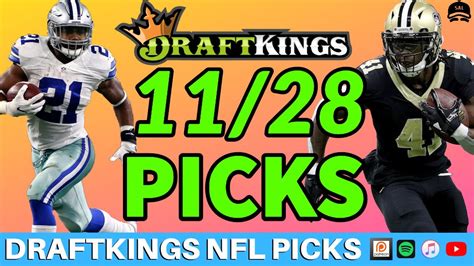 Draftkings Thanksgiving Nfl Picks Week 13 Picks Nfl Dfs Picks