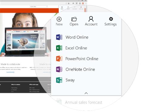 a quicker way to access and create office documents on microsoft edge