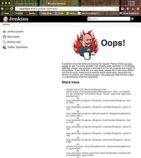 jenkins and github auto trigger stack overflow