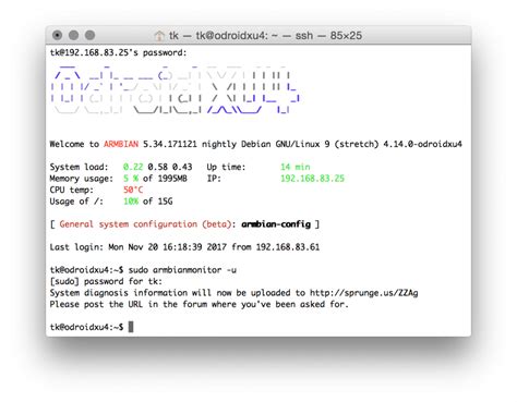 how to provide and interpret debug output beginners armbian