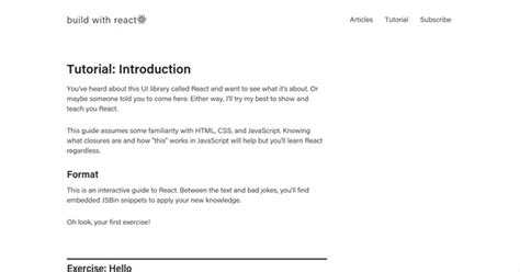 learn reactjs with 20 free online tutorials