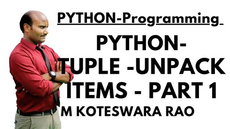 35a python tuple unpack items part 1 youtube