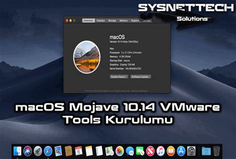 macos mojave 10 14 vmware tools kurulumu sysnettech