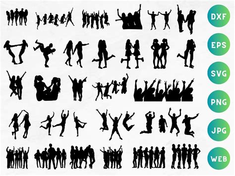Friends Silhouette Svg Best Friends Svg Besties Svg Friendship Day