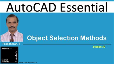 30 object selection methods autocad 2022 english youtube