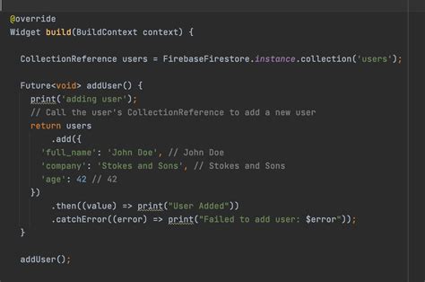 flutter firebase firestore gives error for a project that s been