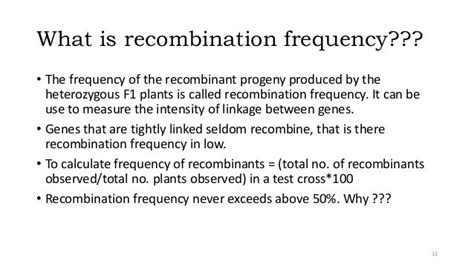 How To Calculate Recombination Frequency Of Linked Genes