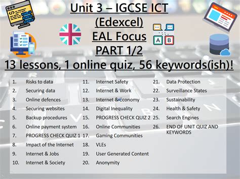 ict igcse edexcel unit 3 operating online part 1 13 lessons
