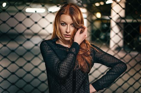 Wallpaper Face Women Redhead Model Long Hair Glasses Singer