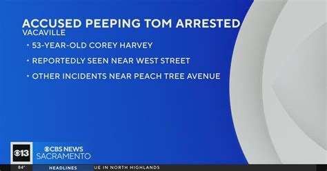 Accused Peeping Tom Arrested In Vacaville Cbs Sacramento