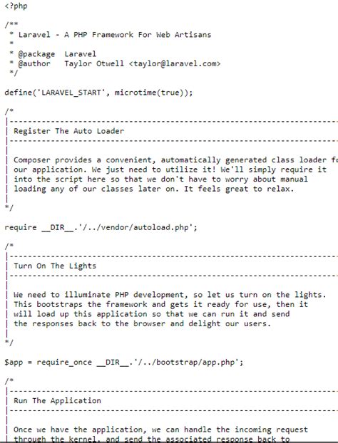 php laravel apache public index not showing page stack overflow