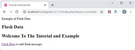 codeigniter session library tutorial and example