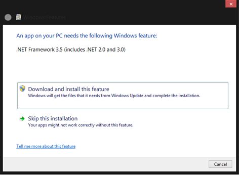 even after downloading framework 3 5 offline installer its asking